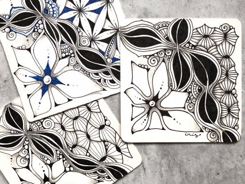 ZENTANGLE | Tangle just art | Videos with Zentangle Stepouts